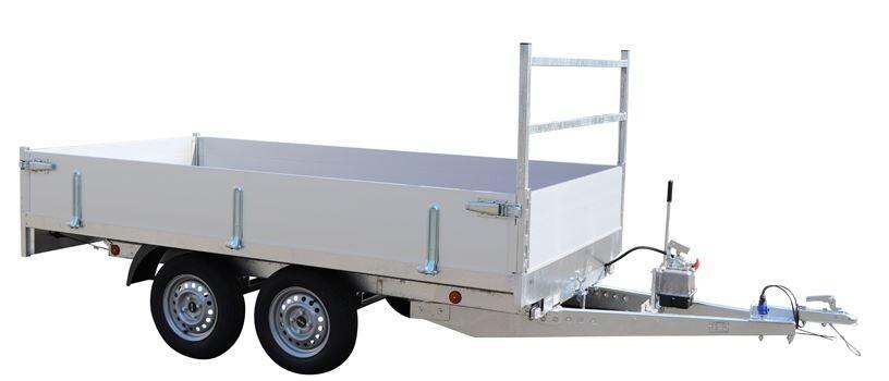 Stock Ath - REMORQUE PLATEAU ALU BASCULANTE 3.00X1.50M 2 ESSIEUX 750KG