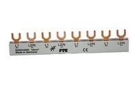 Stock Ath - BARRE DE PONTAGE 2P PEIGNE FOURCHE 10MM² 18 MODULES