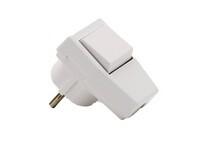 Stock Ath - FICHE 10-16A + INTERRUPTEUR BIPOLAIRE BLANC