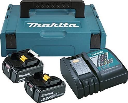 Stock Ath - MAKITA POWERPACK 18V 2 BATTERIES 4AH + 1 CHARGEUR SIMPLE